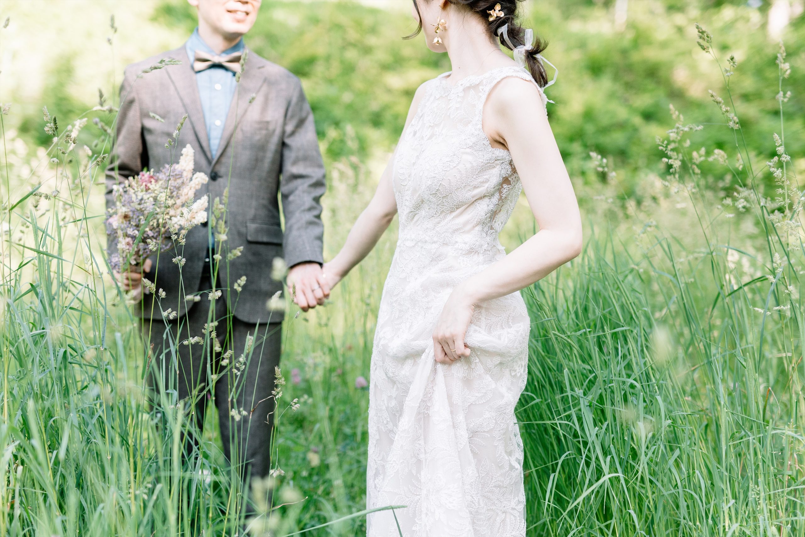 landwedding 軽井沢の前撮り・フォトウェディングは森の中